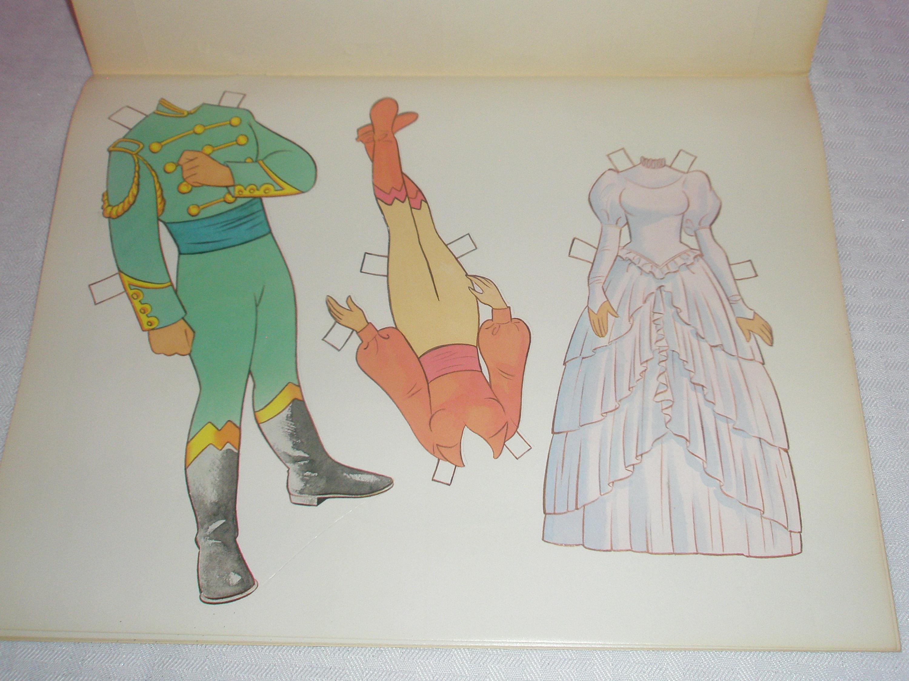 1991 Disney’s THE LITTLE MERMAID Paper Dolls Ariel, Eric, Sebastian ...