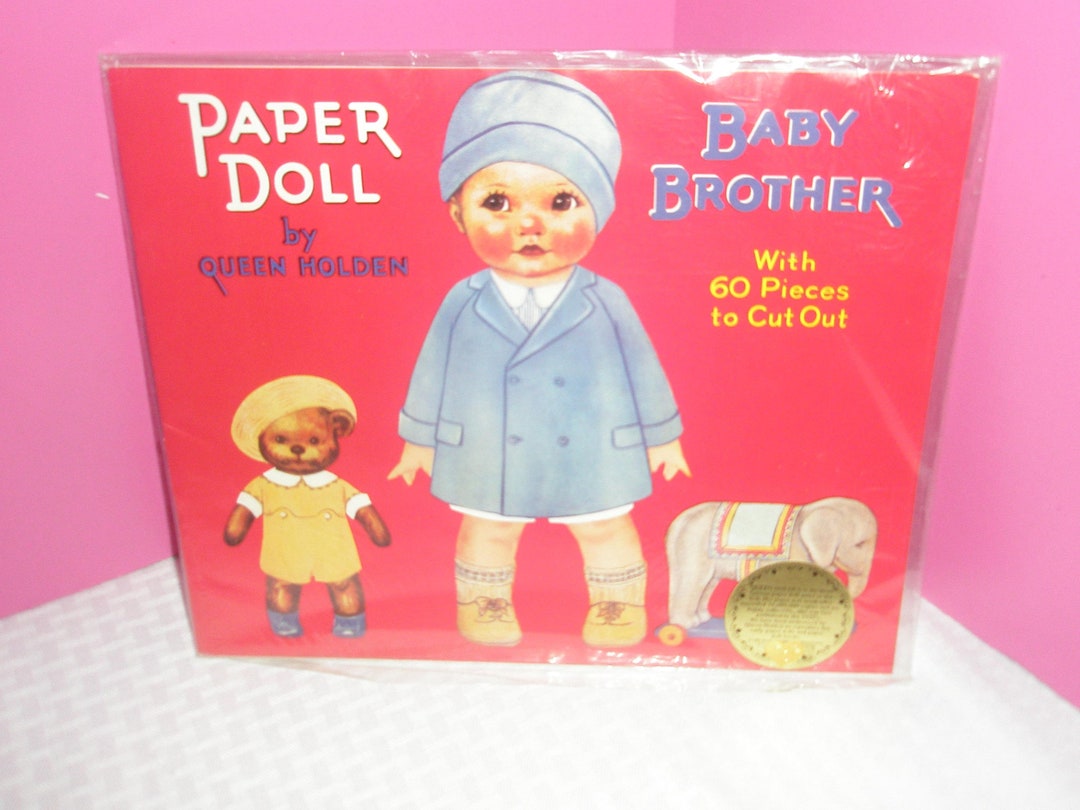Vintage 1988 BABY BROTHER Paper Doll Book / Baby Brother Paper Doll ...