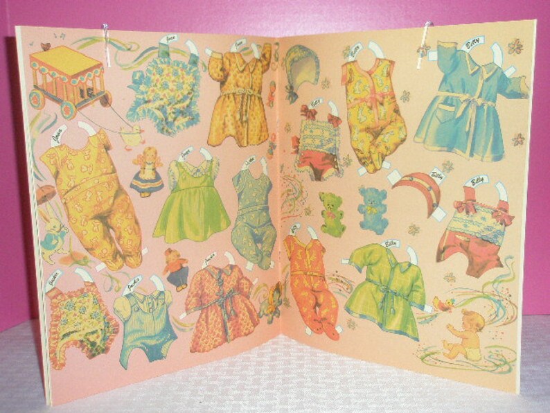 Vintage 1997 BABY LAND Paper Doll Book / Reproduction of the 1955 Baby ...
