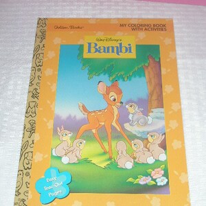 Vintage 1996 DISNEYS DUMBO My Coloring Book & BAMBI My Coloring Book ...