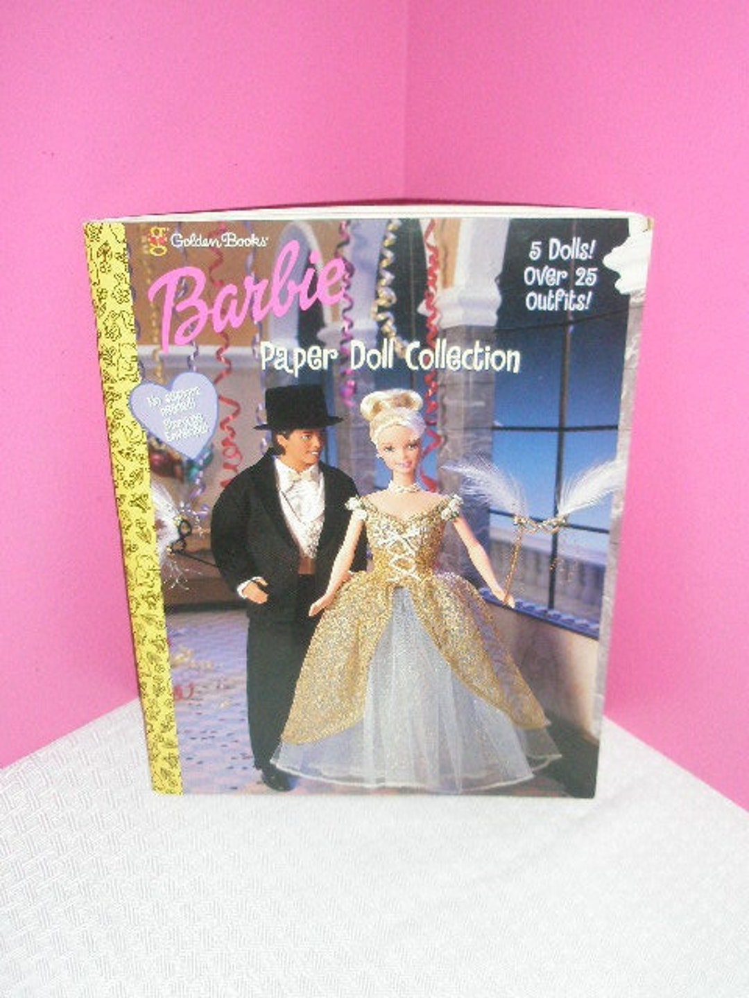 Vintage 1999 BARBIE DOLL COLECTION Paper Doll Book / 5 Paper Dolls ...