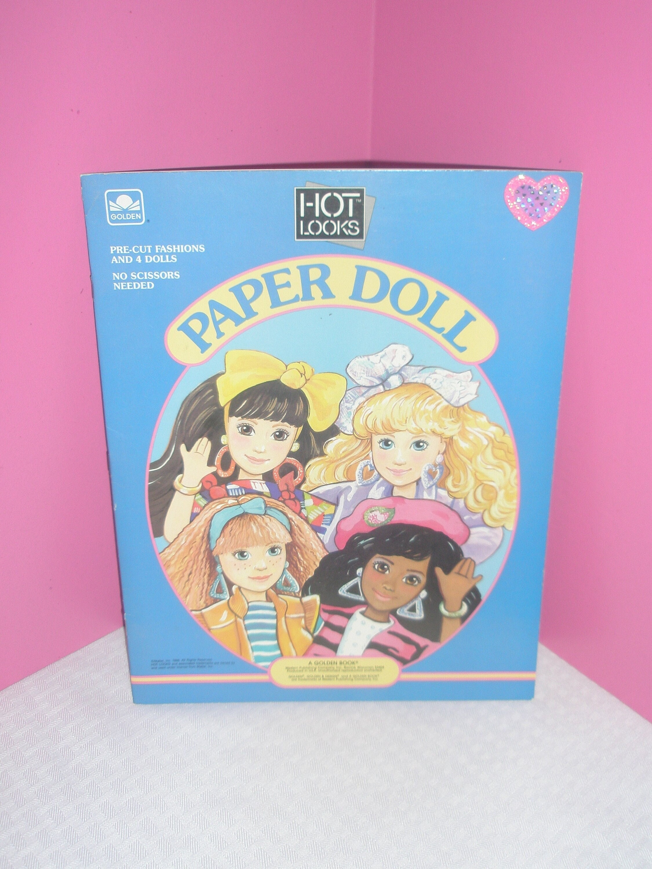 Vintage 1988 HOT LOOKS Paper Doll Book / 4 Hot Looks Paper Dolls, Mimi ...