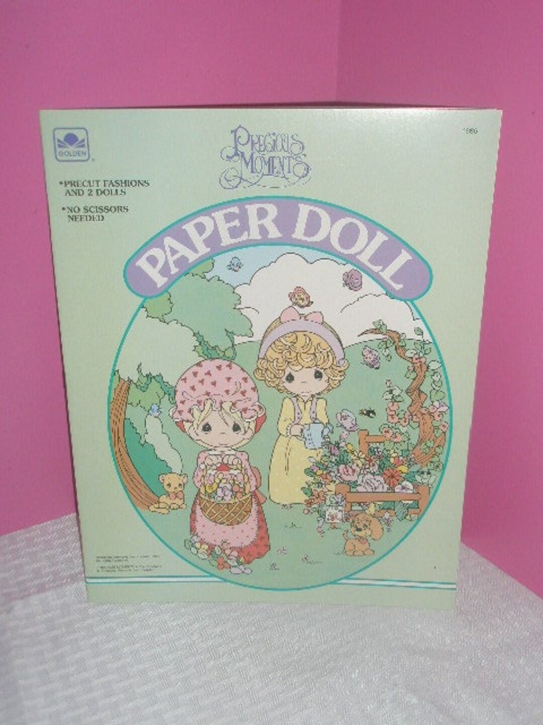 Vintage 1992 PRECIOUS MOMENTS Paper Dolls / 2 Paper Dolls With Precious ...