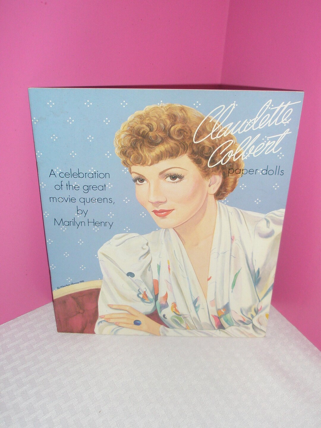 Vintage 1994 CLAUDETTE COLBERT Paper Doll Book by Marilyn Henry / With ...
