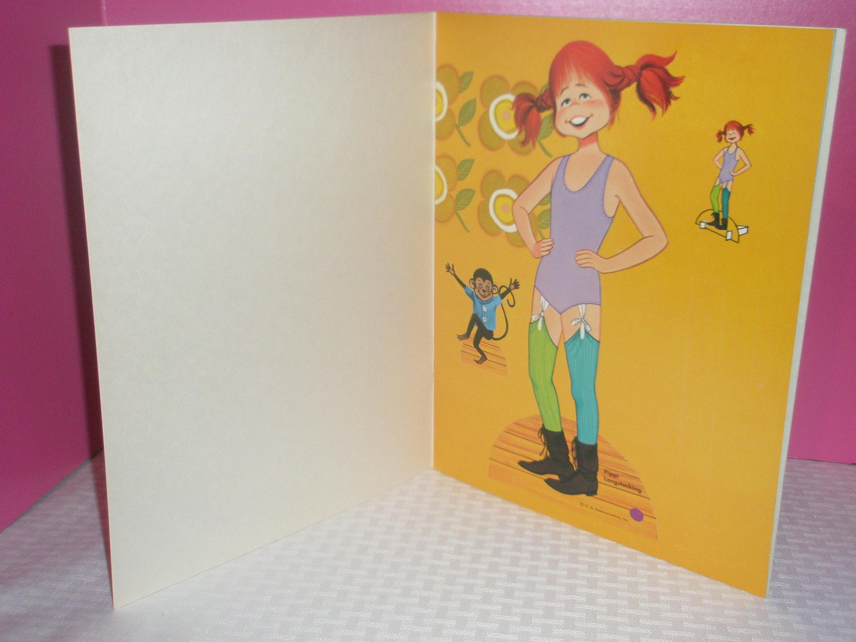 Vintage 1974 PIPPI LONGSTOCKING With Annika and Tommy Paper Dolls / A ...