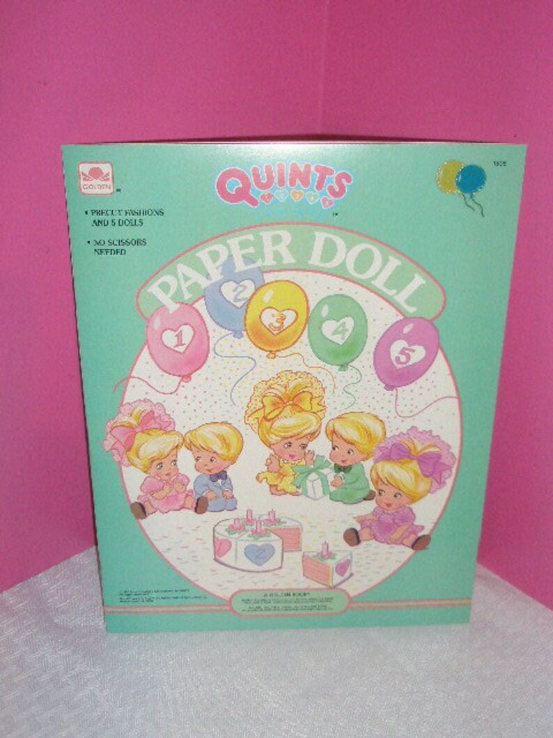 Vintage 1990 QUINTS PAPER DOLLS 1 2 3 4 5. 5 Times the Fun - Etsy