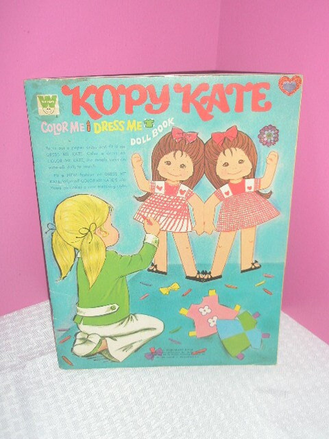 Vintage 1971 KOPY KATE Color Me & Dress Me Doll Book / 2 Kopy Kate ...