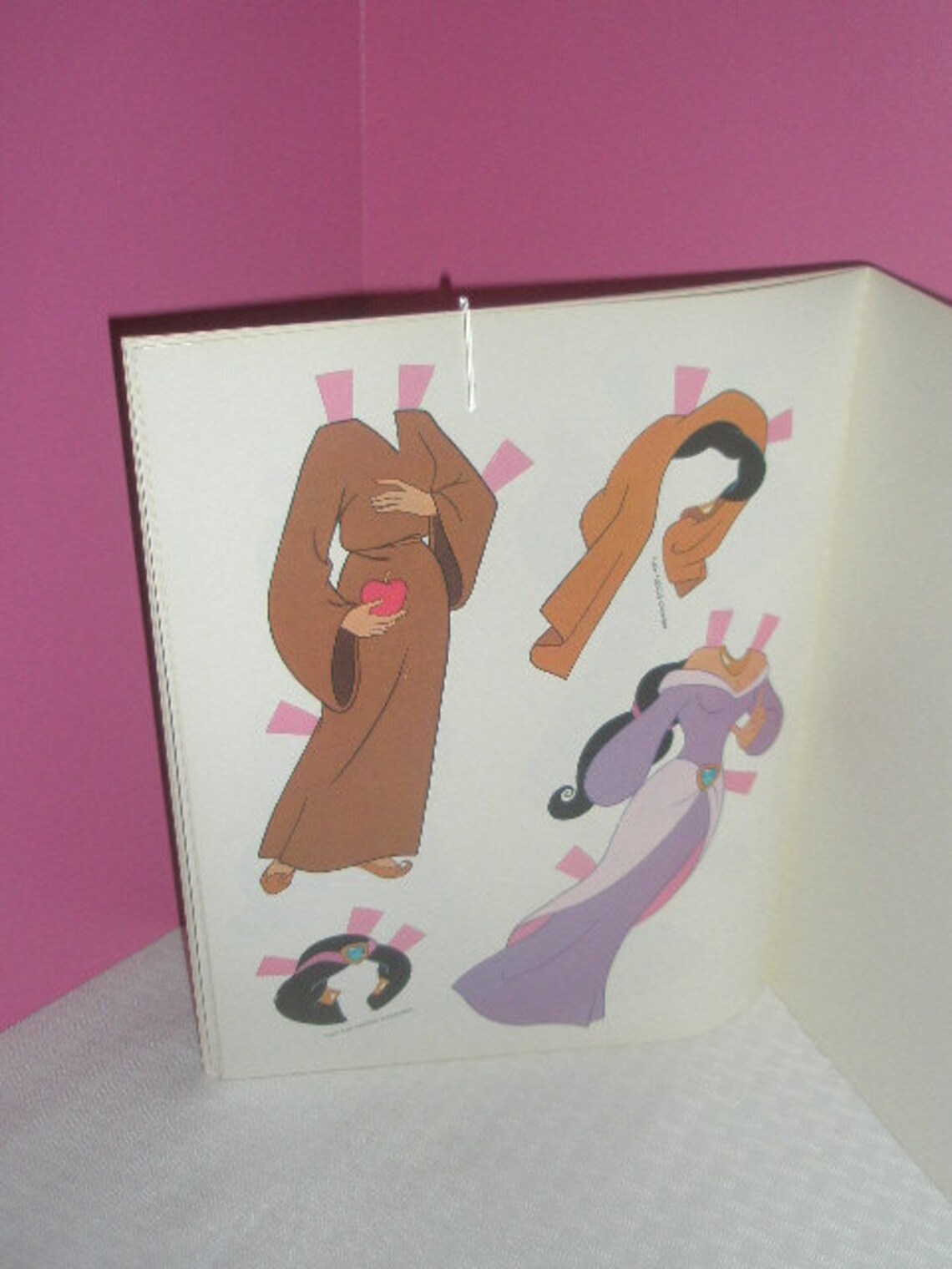 Vintage 1992 DISNEY'S ALADDIN Deluxe Edition Paper Doll Book & 1993 ...