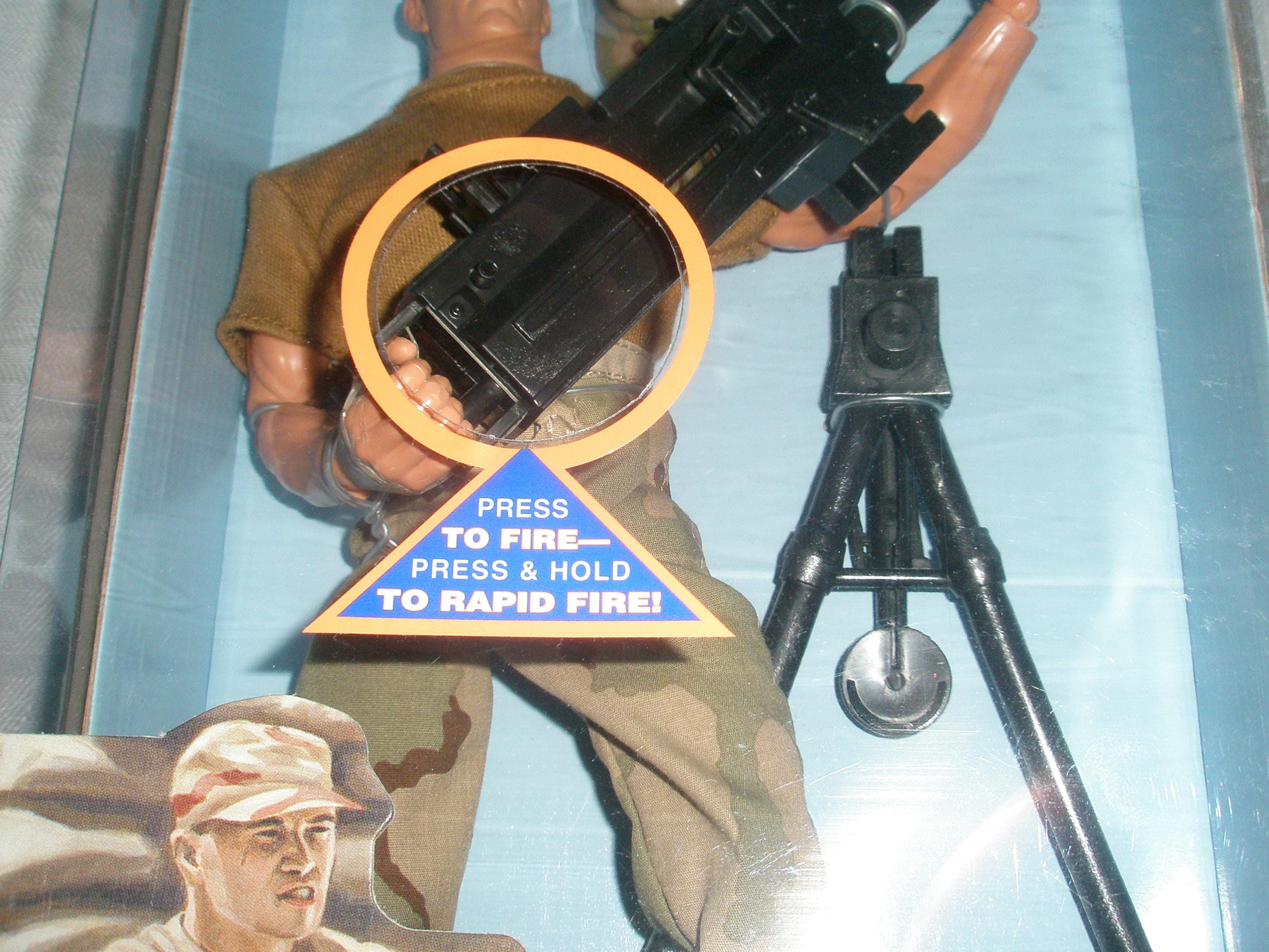 Vintage 2000 Hasbro Inc. GI JOE 40MM Grenade Machine Gunner ...