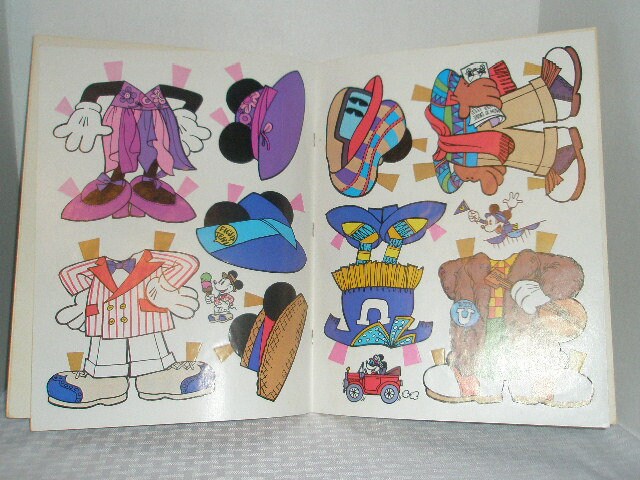 Vintage 1977 MICKEY & MINNIE MOUSE Steppin-Out Paper Dolls | Etsy