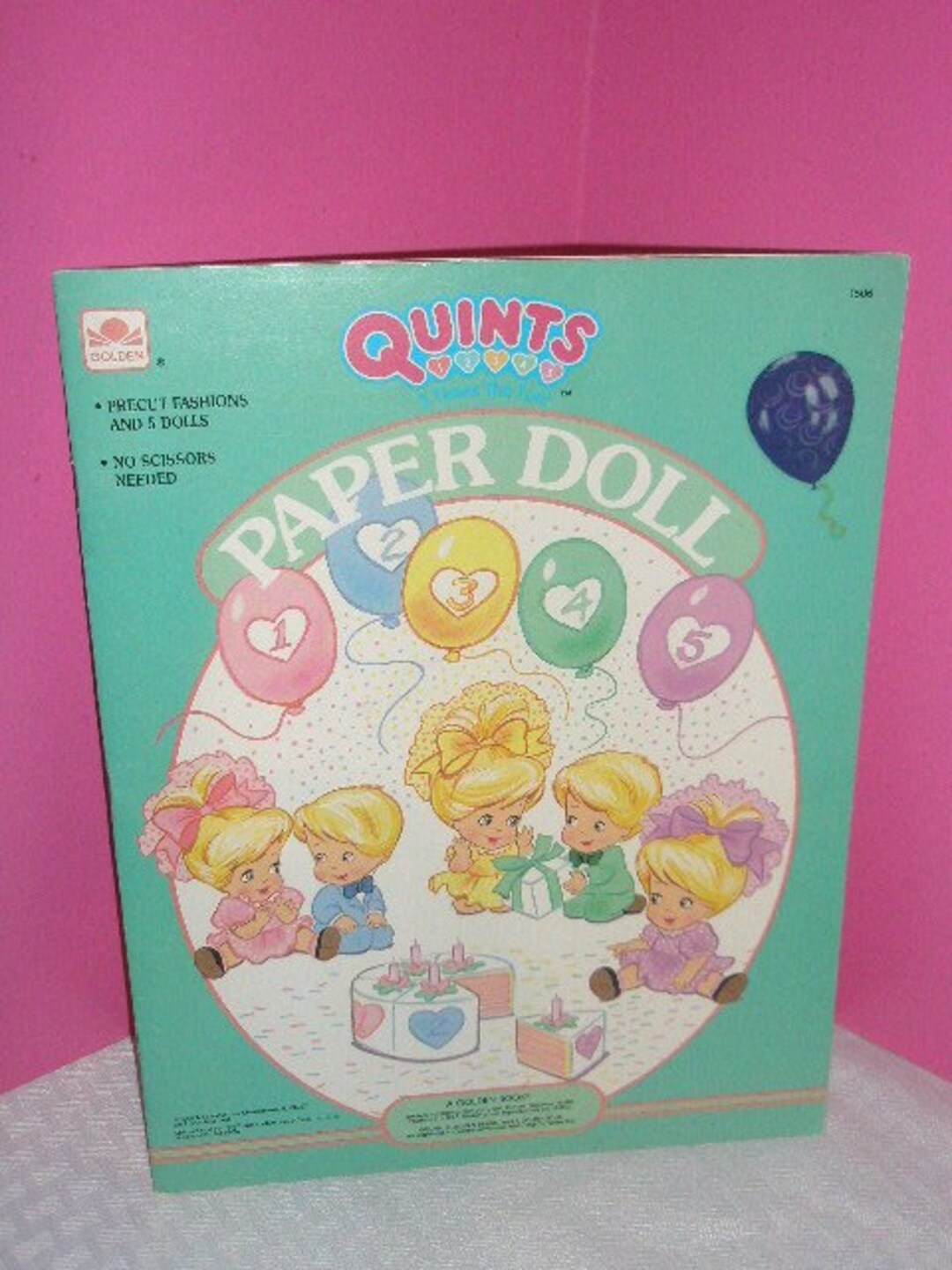 Vintage 1990 QUINTS PAPER DOLLS 1 2 3 4 5. 5 Times the Fun! Cute Paper ...
