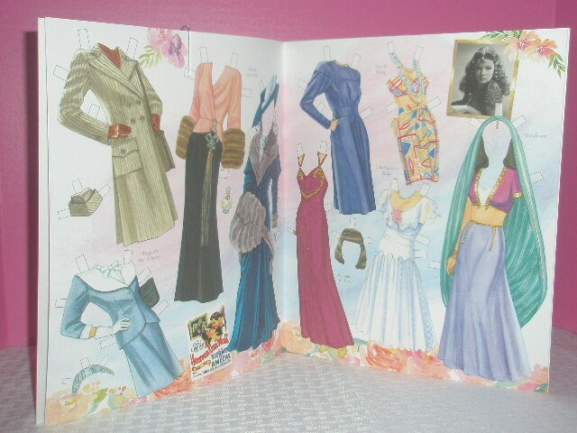 2016 GENE TIERNEY Paper Doll Book by Illustrator of the Stars Marilyn ...