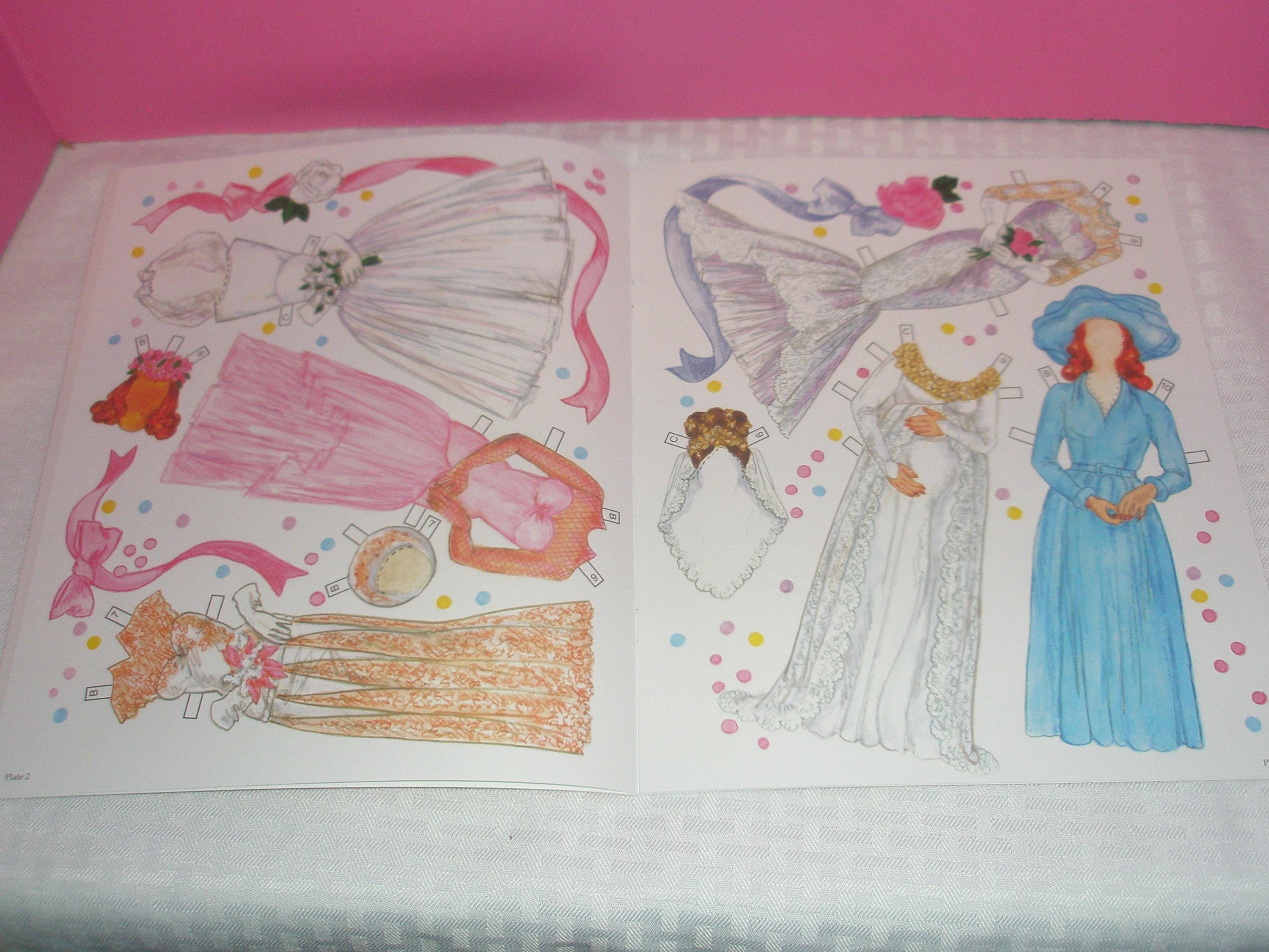 2017 HOLLYWOOD Gets MARRIED Paper Doll Book by David Wolfe / 4 Paper ...