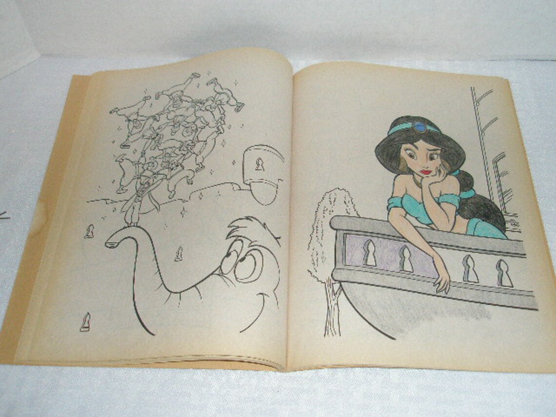 Vintage 1992 DISNEY'S ALADDIN Deluxe Edition Paper Doll - Etsy