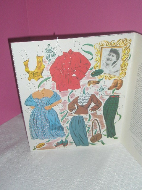 2008 AVA GARDNER Cut-out Dolls Paper Doll Book / Reproduction Print of ...