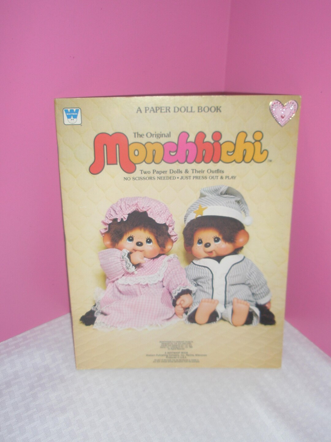 Vintage 1982 MONCHHICHI PAPER DOLL Book / Japanese Monkey Paper Dolls ...