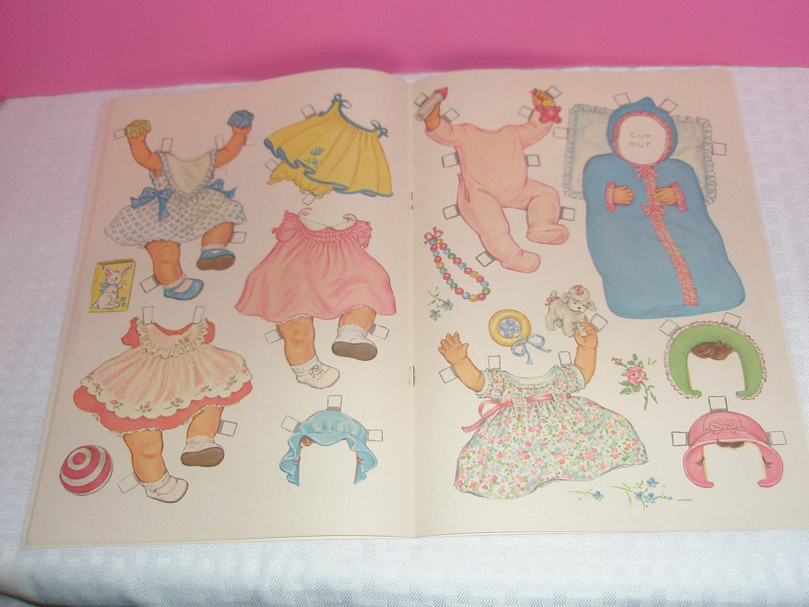 Vintage 1974 My Very Own BABY DOLL Paper Doll Book to Dress and Care ...