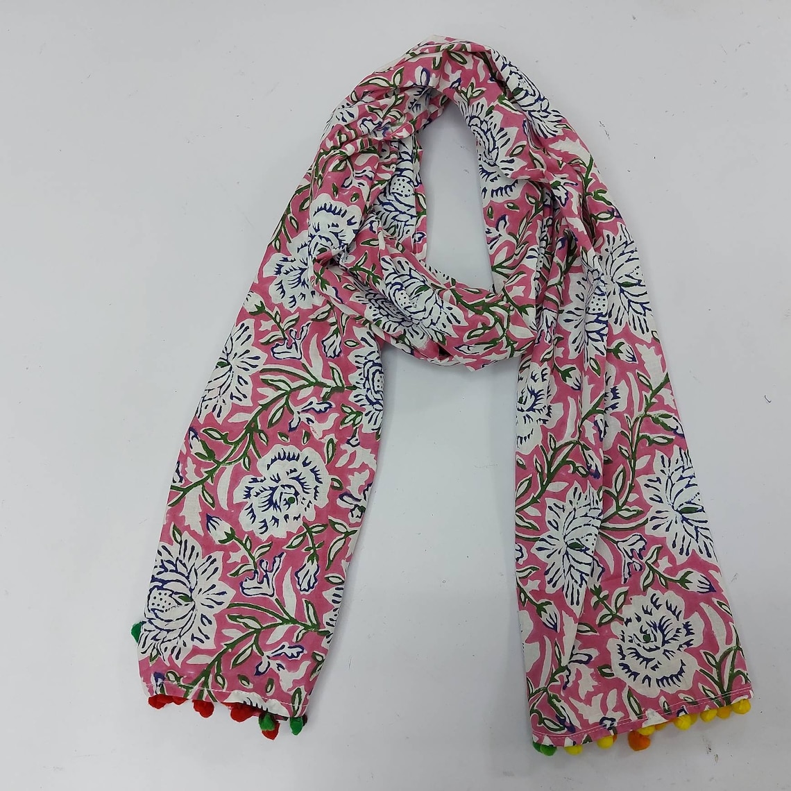 10pc Lot Hand Block Print Scarf Handmade Pure Cotton Indian - Etsy