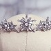 Silver Star Tiara, Celestial Crown, Star Crystal Headpiece, Bridal Star ...