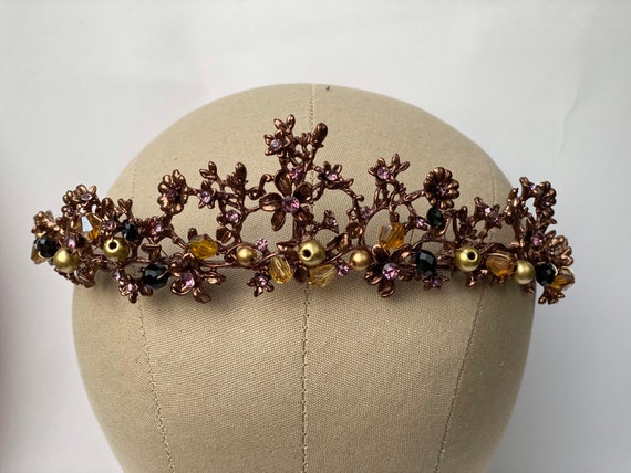 Bronze Bridal Crown Victorian Crown Bronze Tiara Vintage | Etsy