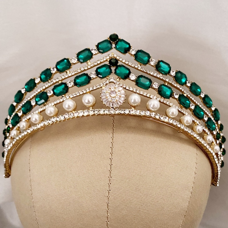 Emerald Tiara - Etsy