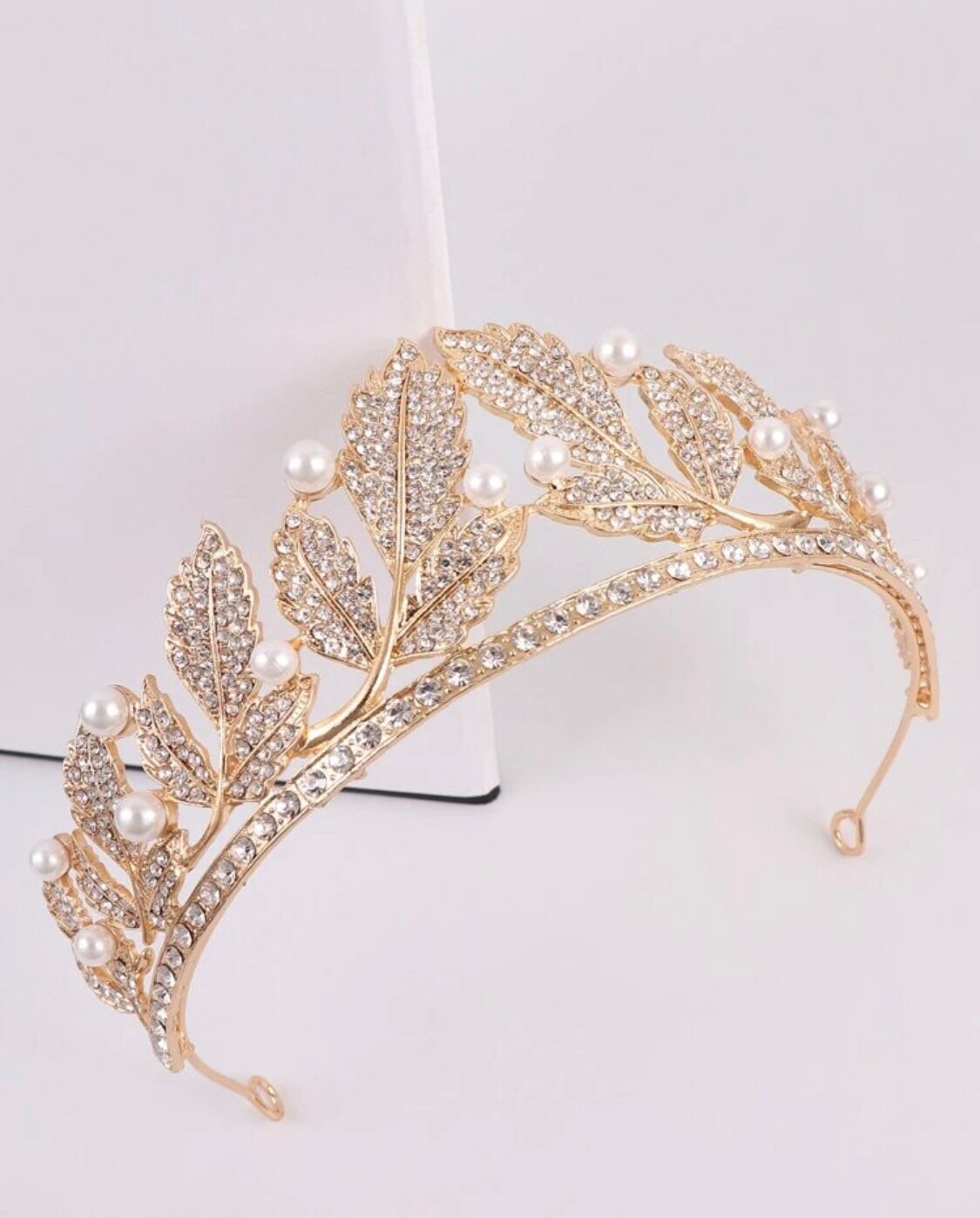 Gold Leaf Tiara Goddess Gold Crownpearl Gold Tiara Gold - Etsy
