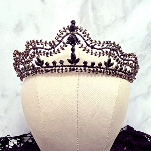 Black Tiara - Etsy