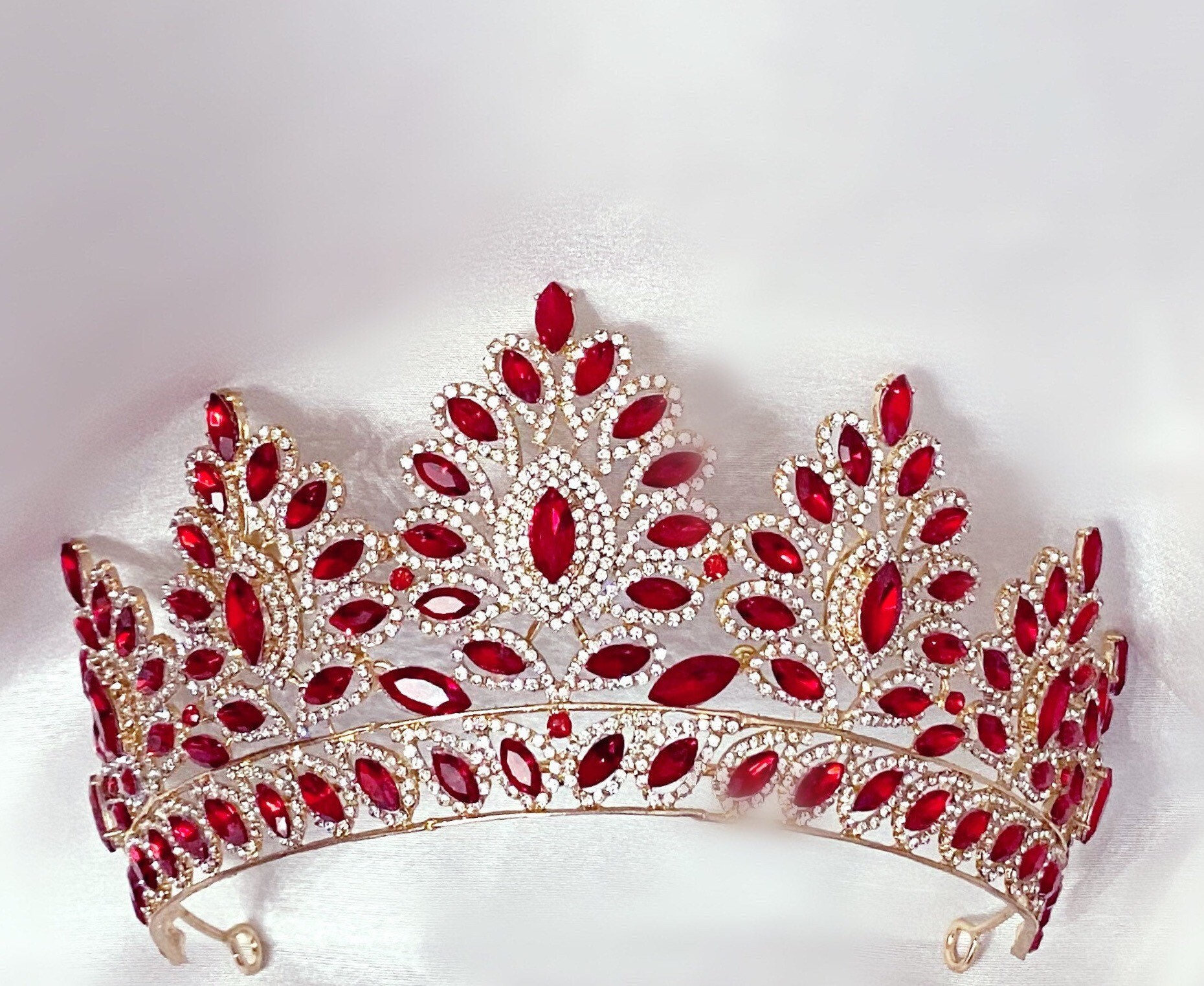 Ruby Red Crystal Crown Victorian Crown Royalty Crown Red - Etsy Australia Ruby Red Crystal Crown Victorian Crown Royalty Crown Red - Etsy Australia