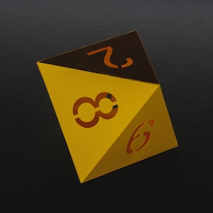 Extra Large Papercraft Polyhedral Dnd Dice Complete Set - D20, D12, D10 ...