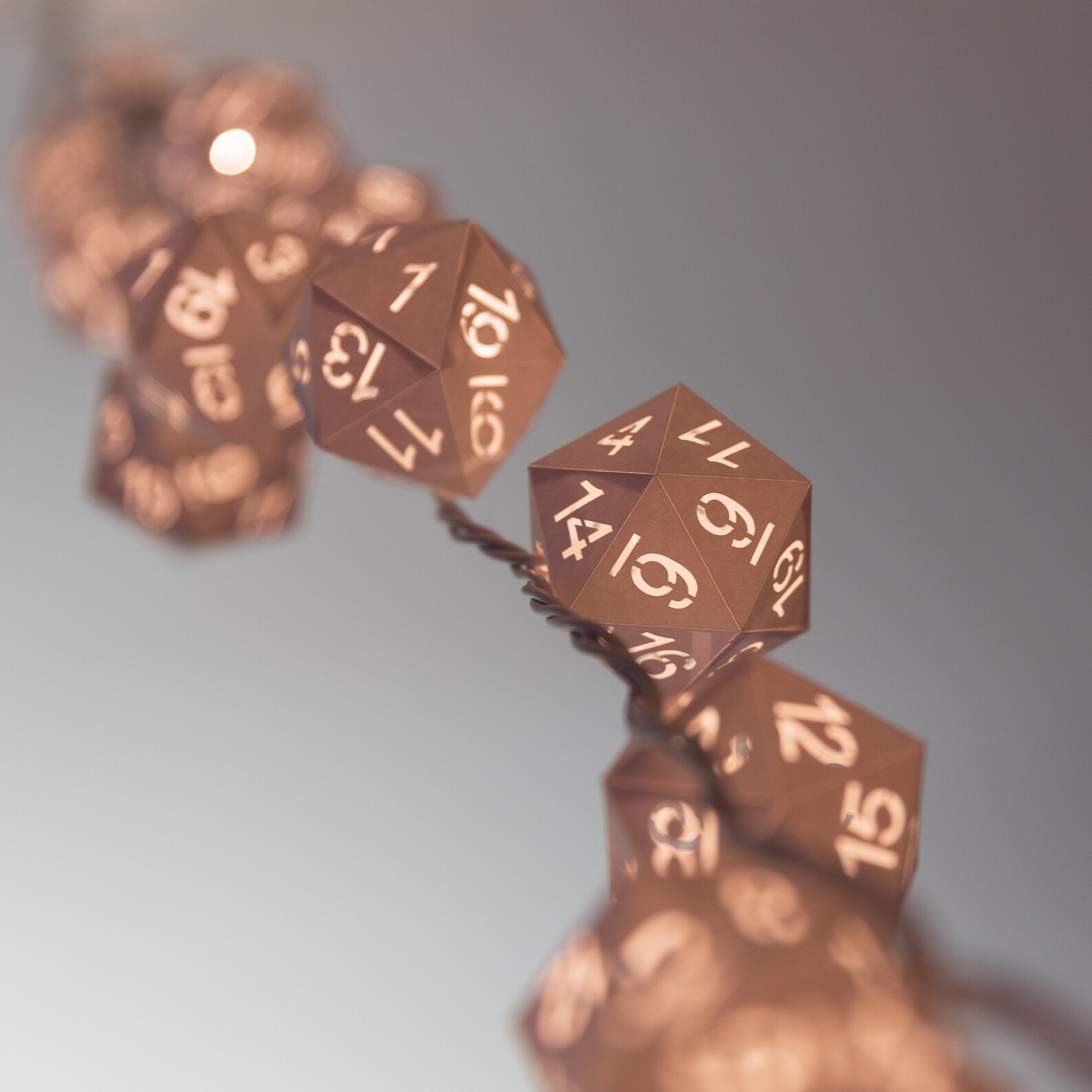 Extra Large Papercraft Polyhedral Dnd Dice Complete Set - D20, D12, D10 ...