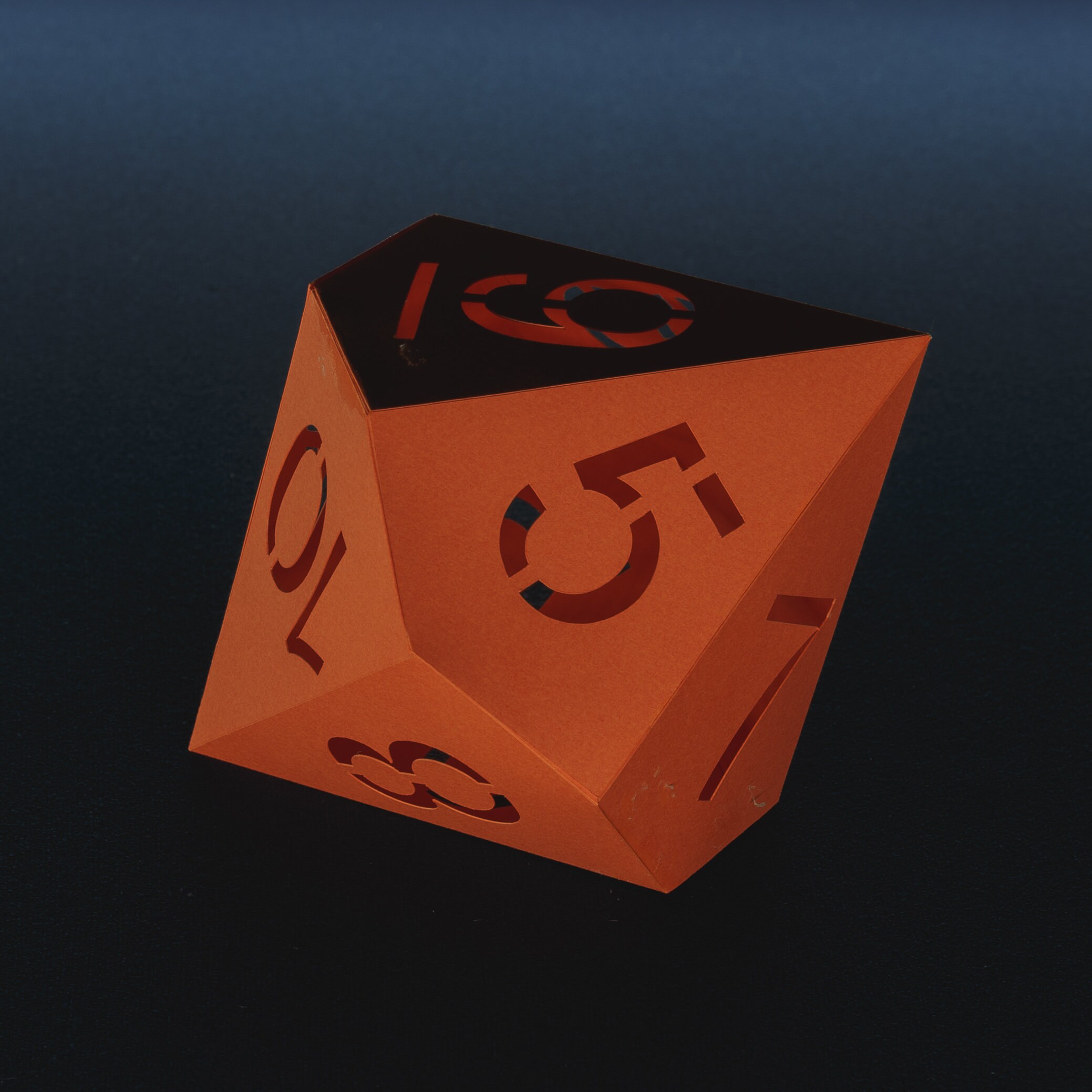 Extra Large Papercraft Polyhedral Dnd Dice Complete Set - D20, D12, D10 ...