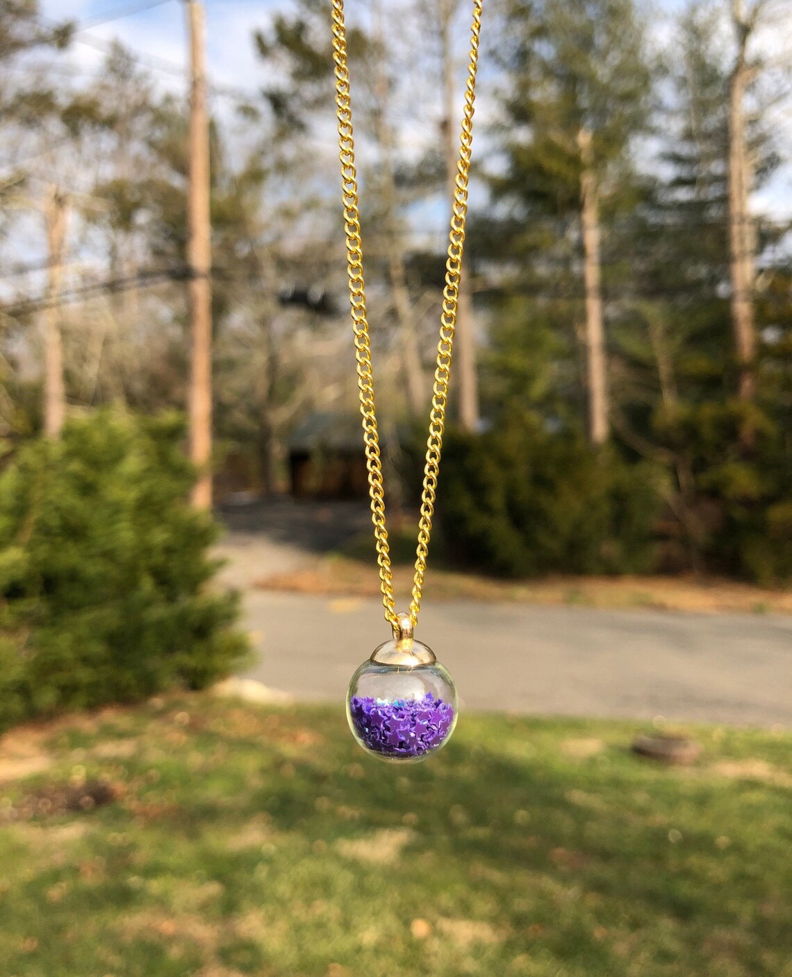 Purple Star Necklace - Etsy