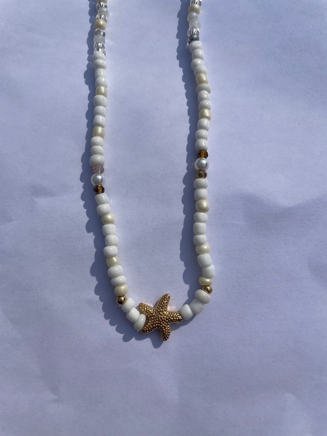 Gold Seastar Necklace - Etsy