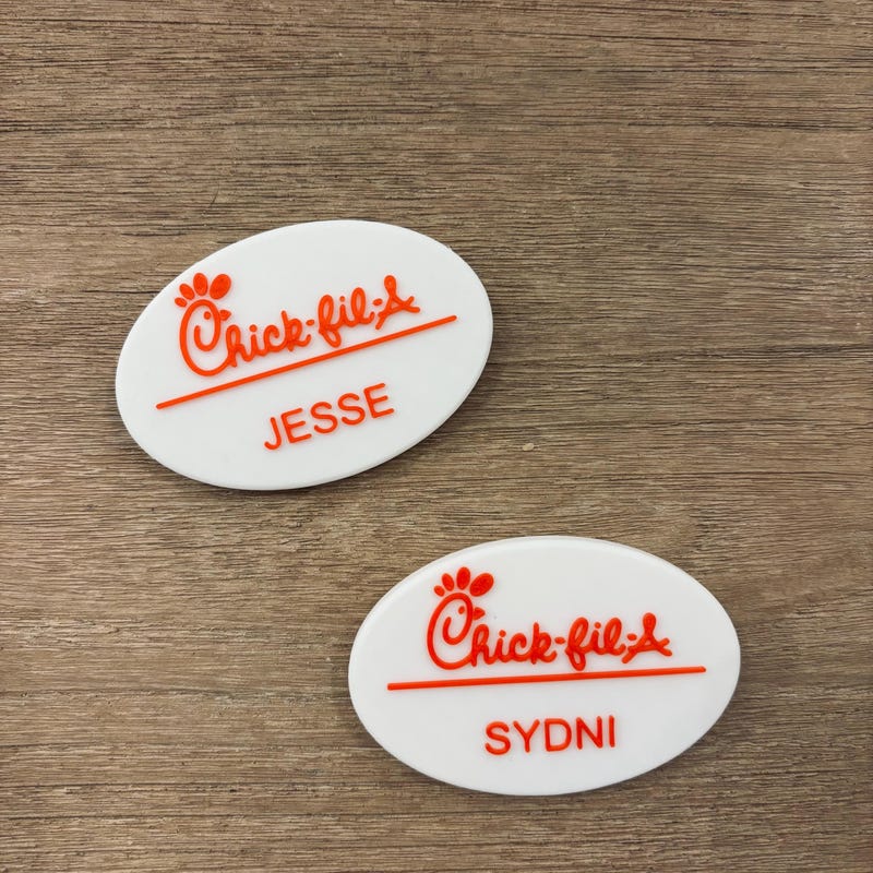 Chick Fil a Name Tags - Etsy