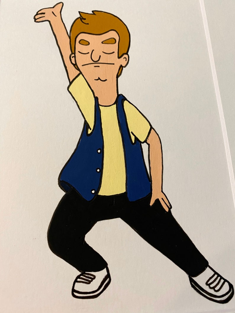 Bob's Burgers Dancing Jimmy Jr. Acrylic Painting | Etsy
