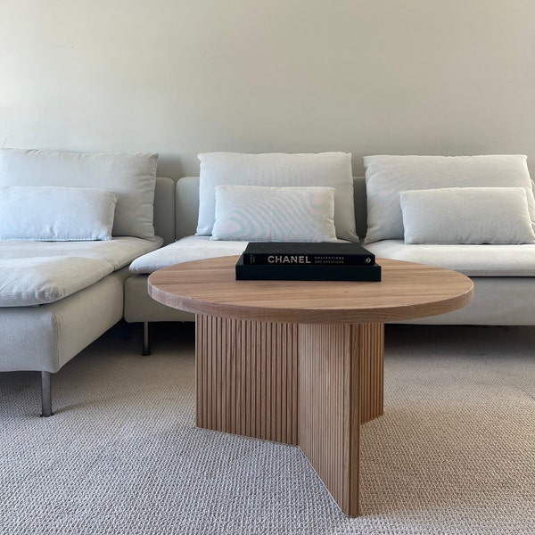 Oak Coffee Table - Etsy