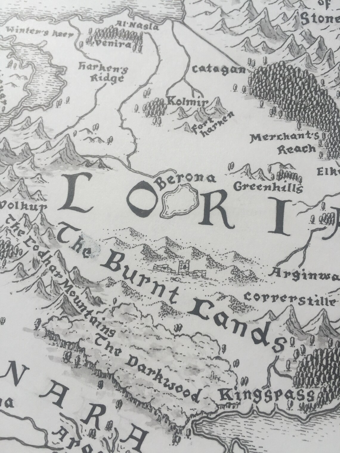 Custom A3 Sized Fantasy Map World Map for Authors or Dnd Games With ...