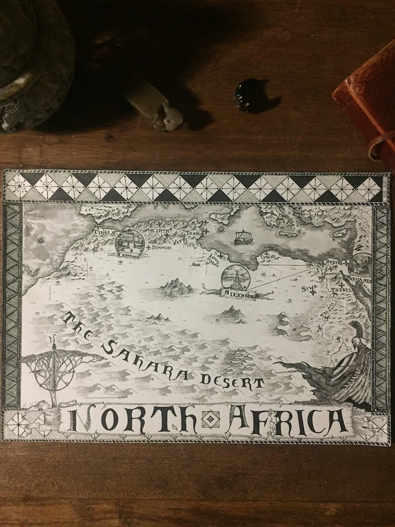 Custom A4 D&D World Map - Etsy