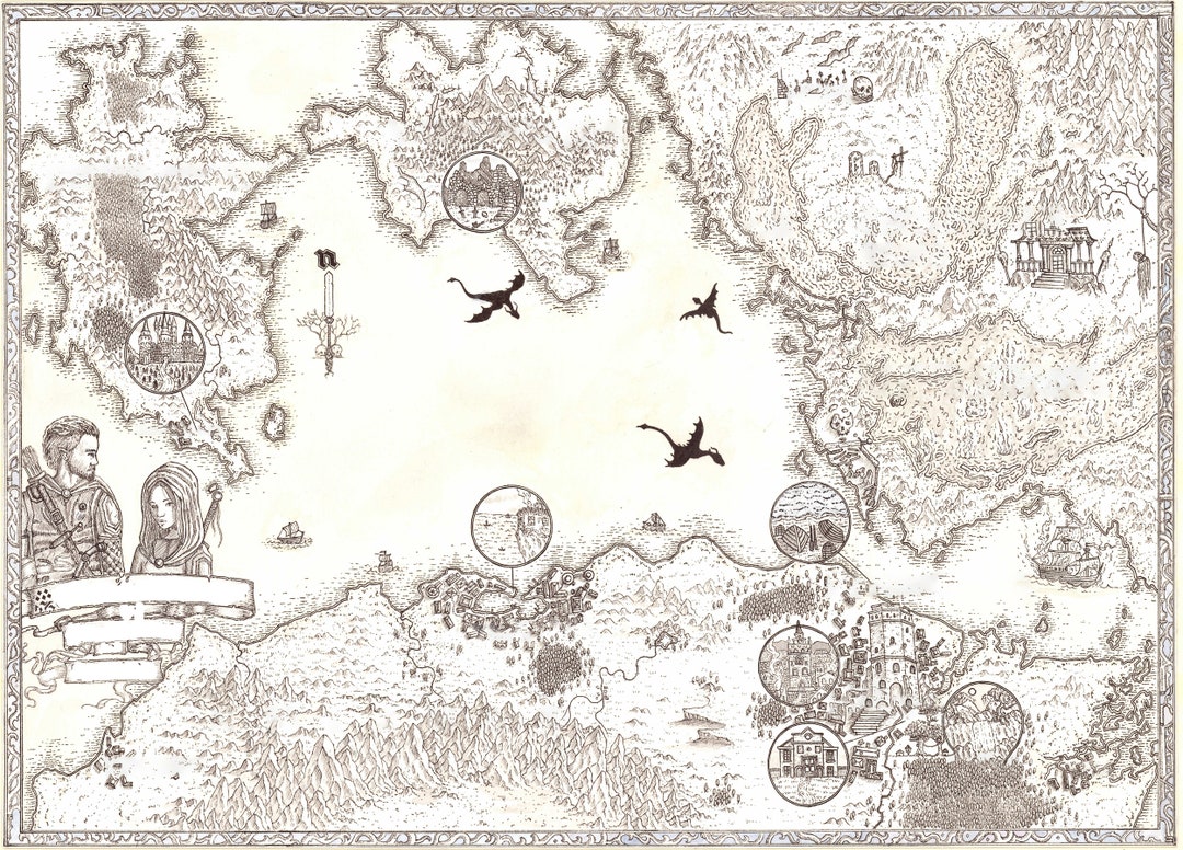 Unlabelled Fantasy Maps for D&D Campaign / Fantasy Map / RPG Map - Etsy