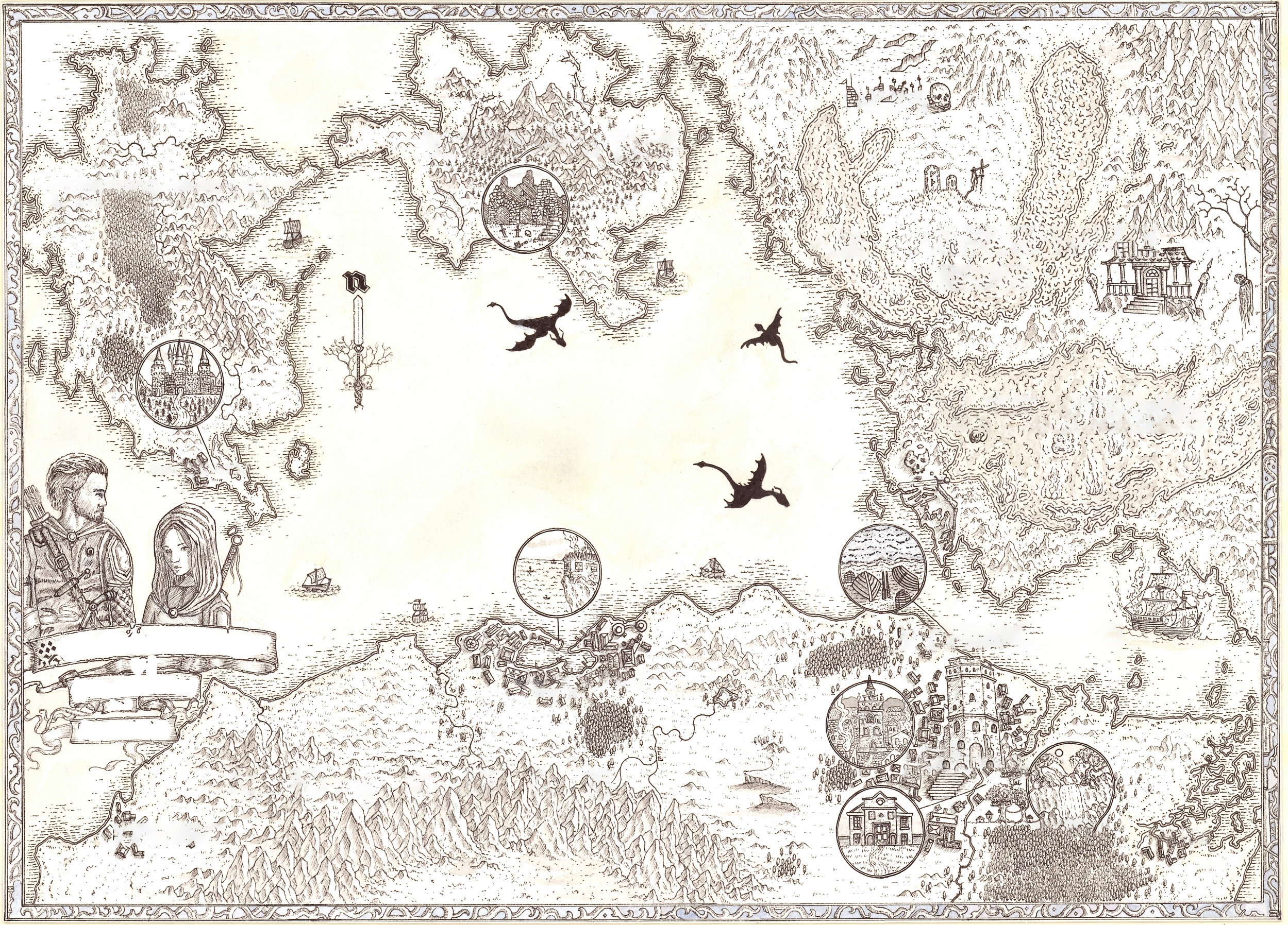 Unlabelled Fantasy Maps for D&D Campaign / Fantasy Map / RPG Map - Etsy