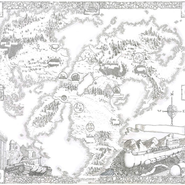 World Map for Dnd - Etsy