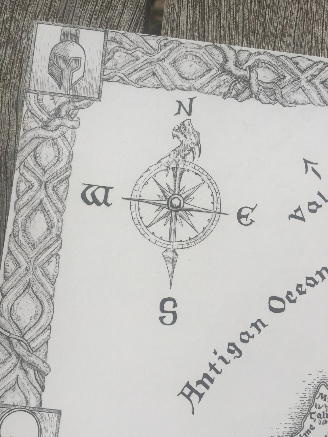 Custom A3 Sized Fantasy Map World Map for Authors or Dnd Games With ...