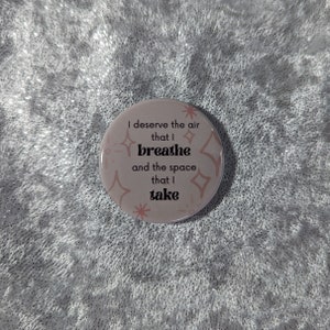 Set of 2 "positive Affirmations" Pinback Buttons - 1.5" (pick Two) - Etsy