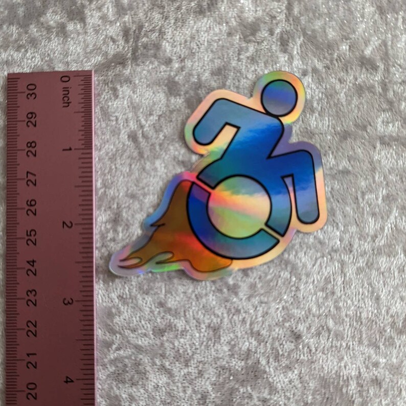 Holographic Disability Pride Die-cut Sticker - Etsy