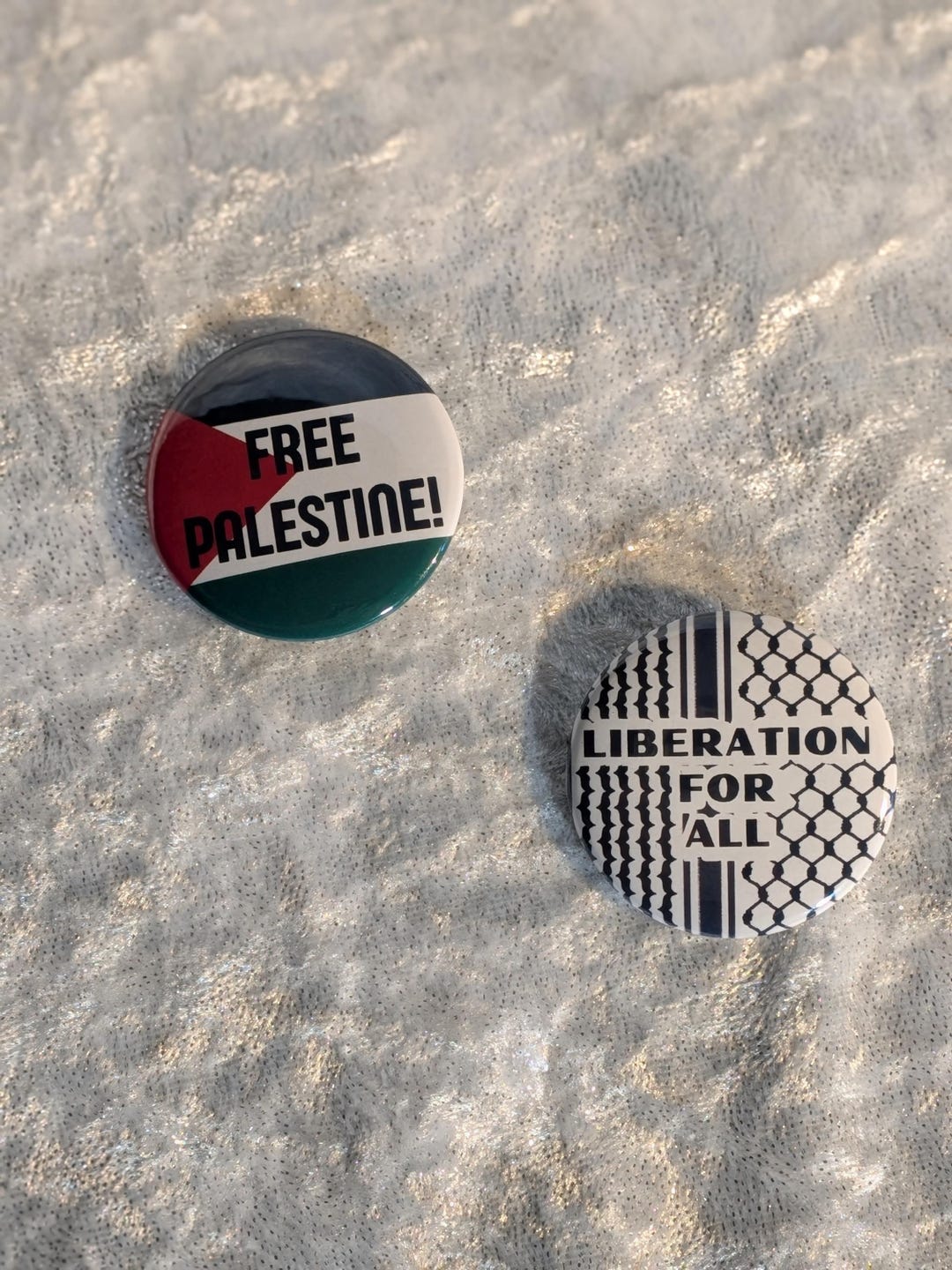 Set of 2 Support Gaza Free Palestine Buttons - Etsy