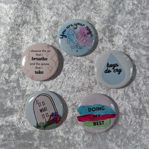 Positive Affirmations Buttons - Etsy