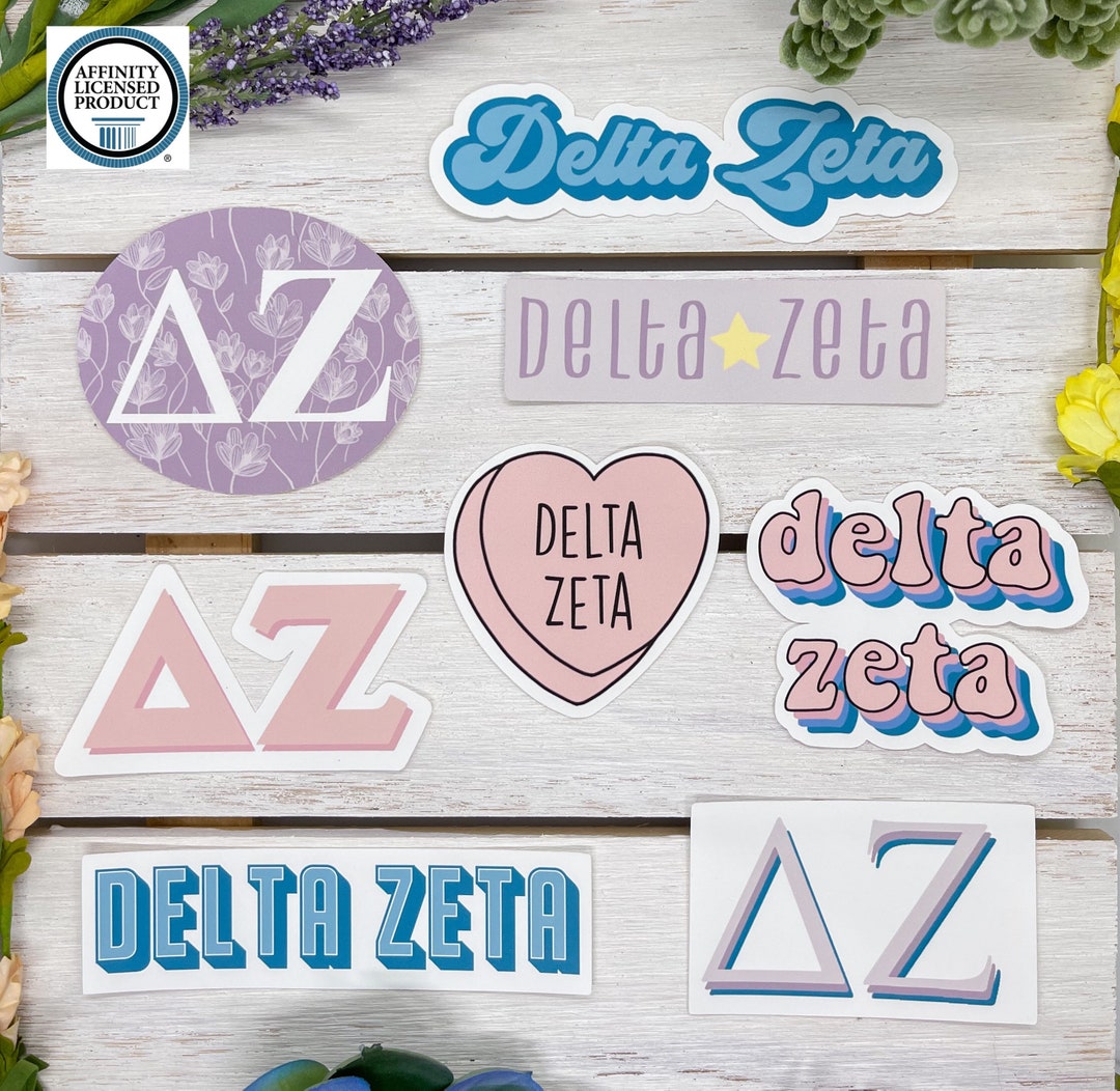 Delta Zeta Sticker Pack Delta Zeta Stickers Delta Zeta - Etsy
