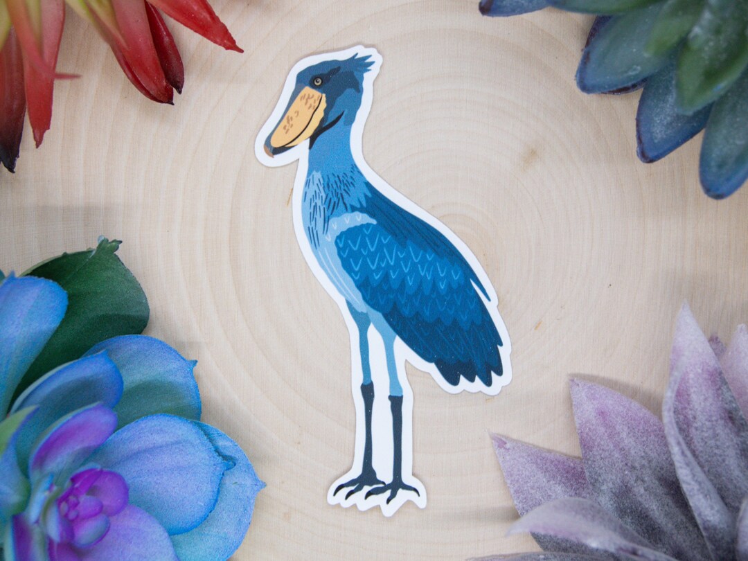 Shoebill Stork Sticker, Shoebill Stork Decal, Shoebill Stork Decor ...