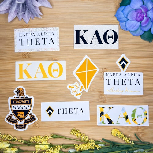 Kappa Alpha Theta Sticker Pack Sorority Stickers Kappa Alpha Etsy