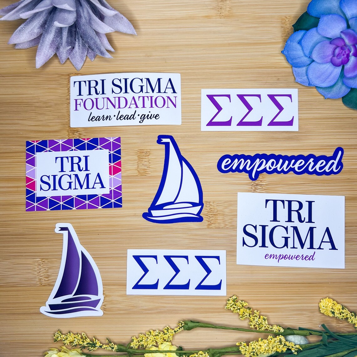 Tri Sigma Sticker Pack, Sigma Sigma Sigma Sticker Pack, Sorority ...